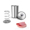 Stainless Steel Deli Meat Press Maker with Thermometer for Ham, Bacon ...