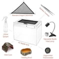Reptile Terrarium Starter Kit,8 Piece Small Reptile Tank with Escape ...