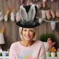 Dmduou Easter Bunny Hat Rabbit Ear Top Hat Easter Party Mads Hatter