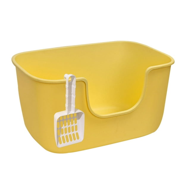 Open Cats Toilet Splashproof Kitten Potty Pan for Bunny Rabbit Small ...