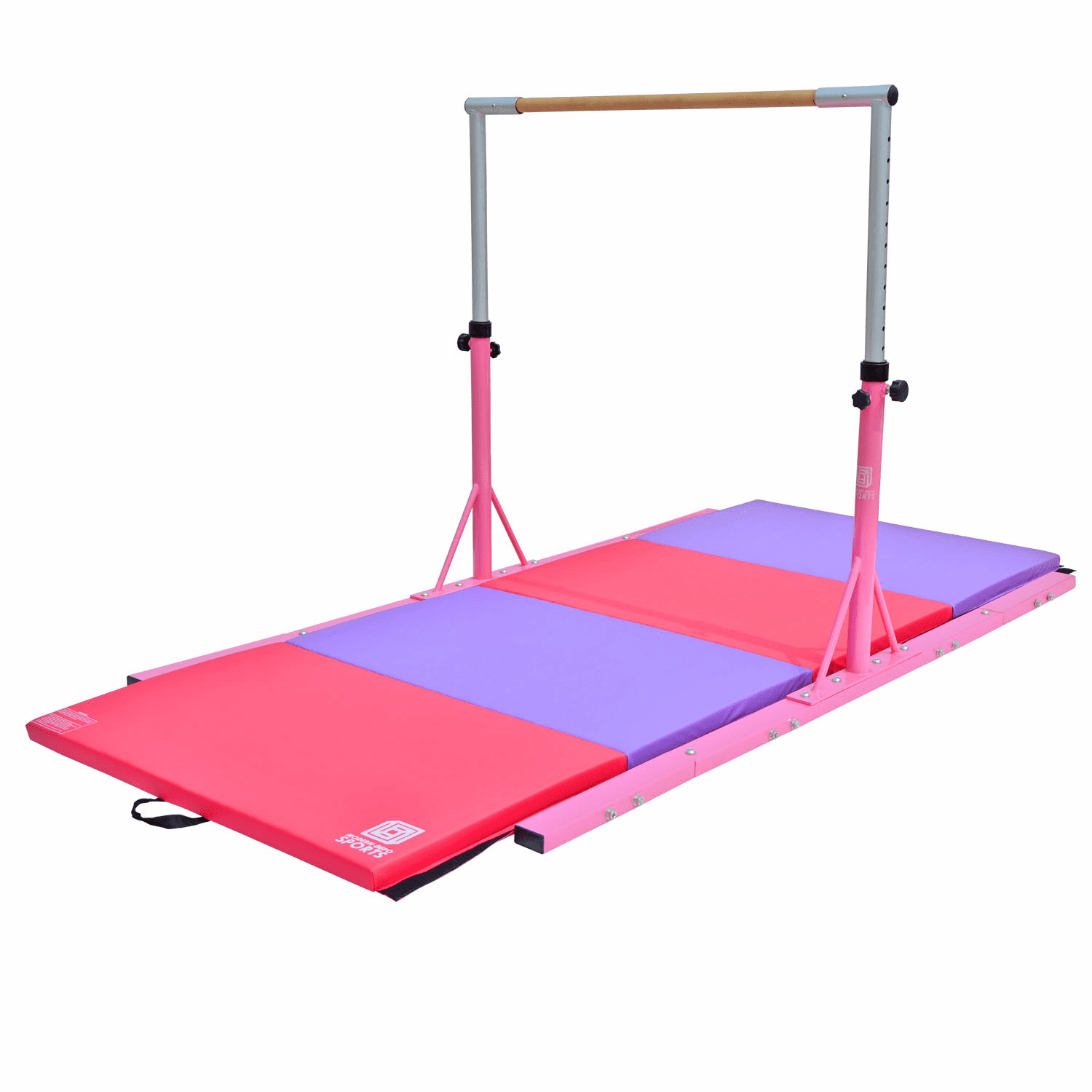 Gymnastics Junior Training Kip Bar Pro w/ 10'x4'x2" Tumbling Folding ...