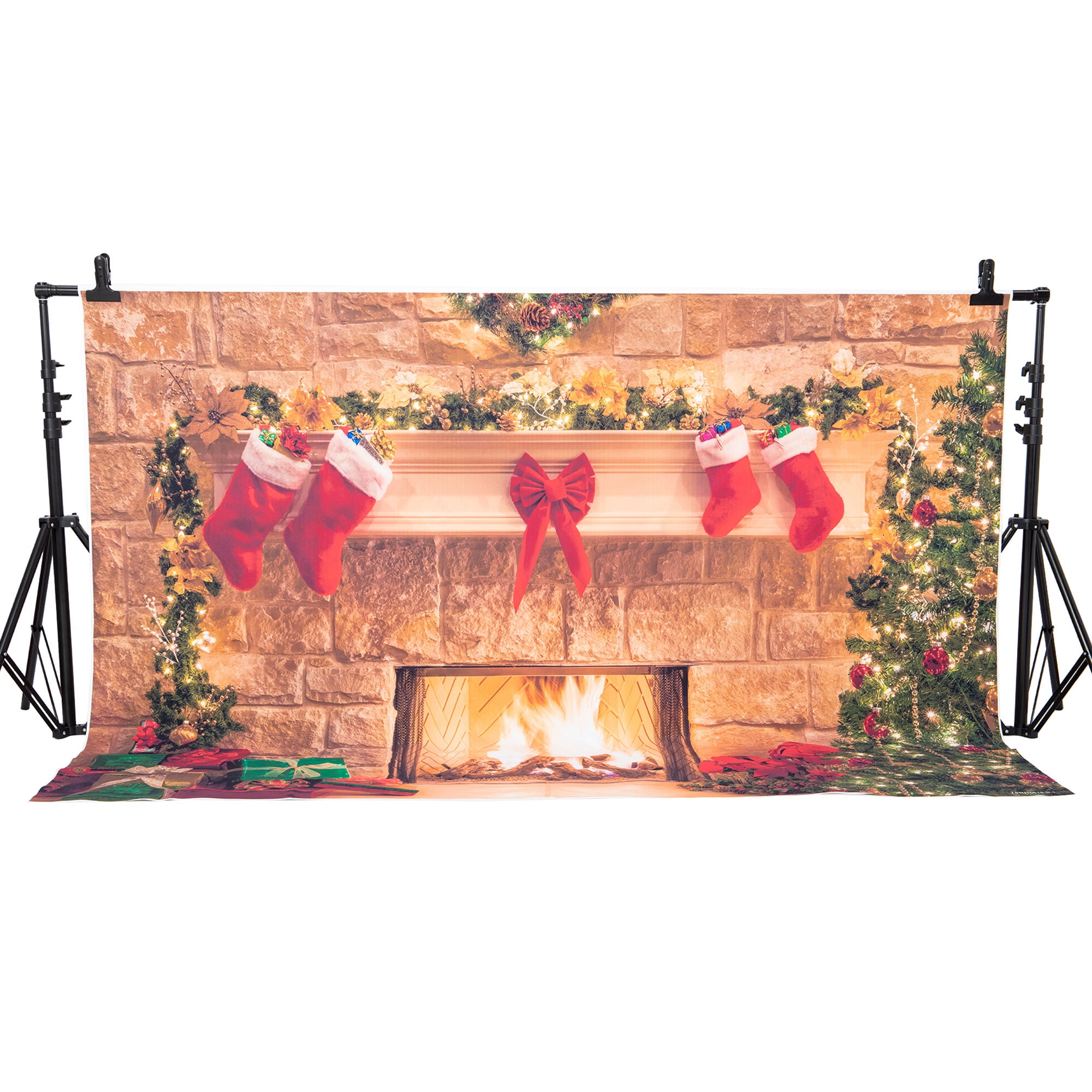 LELINTA 7x5ft (Multi Color) Christmas Photography Vinyl Fabric Backdrop ...