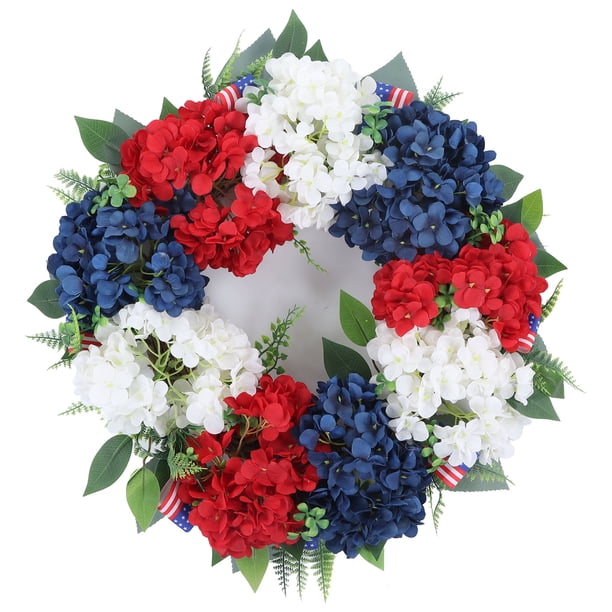 Corona patriótica, corona decorativa de 50 cm, decoración del Día de la ...