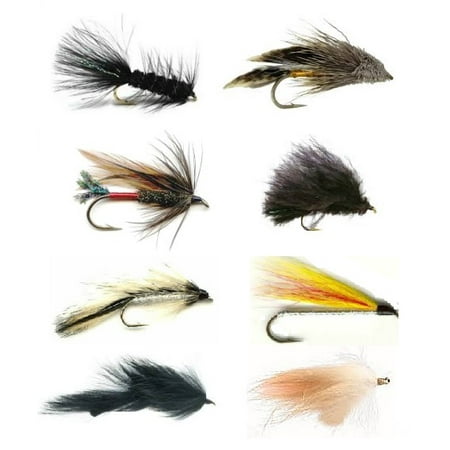 Fly Fishing 48 MUST HAVE Streamer Flies - 8 Patterns in 3 Sizes Trout ...
