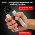 XPRT Fitness Power Gripper Pro Hand Grip Strengthener 200LB Resistance ...