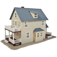 Life-Like Trains HO Scale Fire House Building Set, Model Railroad ...