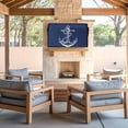 Coastal Anchor Outdoor TV Cover 52 to 55 inch Nautical Knot Navy Blue ...