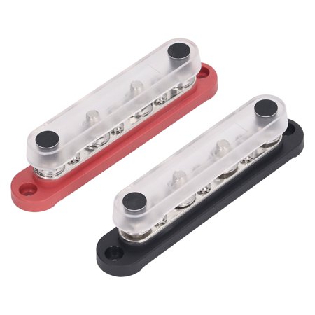 Power Distribution Block, 10 Way Terminal Block 12V-48V Dust Cover ...