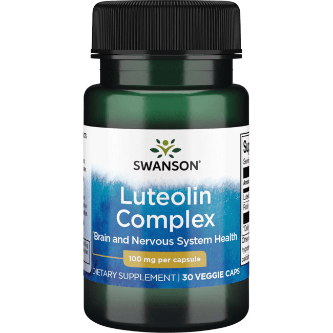 Swanson Luteolin Complex Vegetable Capsules, 100 mg, 30 Count ...