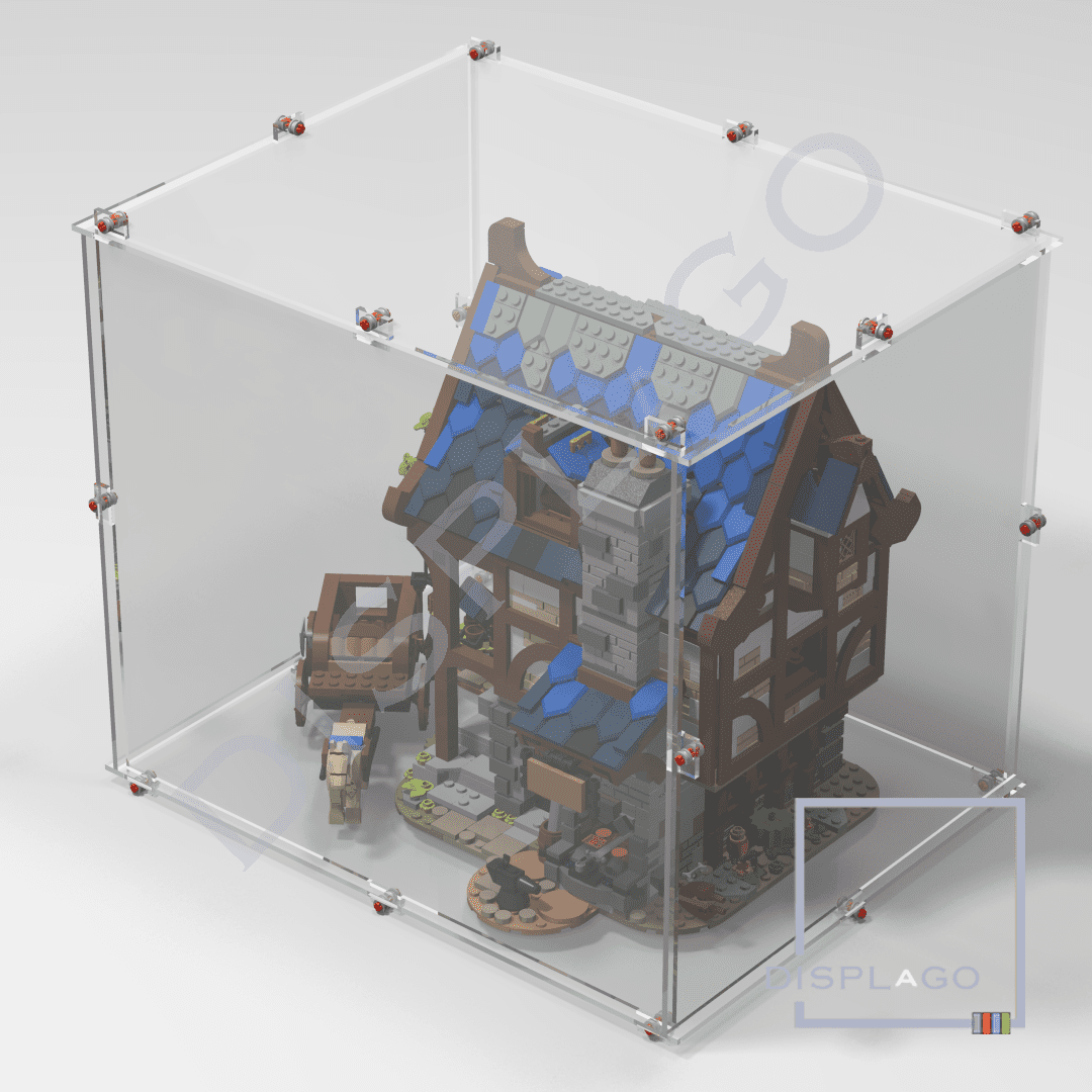 Display case for LEGO® #21325 Medieval Blacksmith. Display case for ...