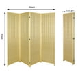 Fionafurn 4 Panel Room Divider pinus sylvestris Wood Folding bamboo ...
