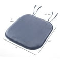 Memory Foam Chair Cushion-Square 16Â”x 16.25Â” Plush Chair Pad with ...