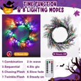 Sunm Boutique 6 Ft 54 LED Halloween Garland with Lights 6 Pumpkins 6 ...