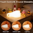 Cute Duck Night Light with Color Changing, APP/Tap Fun Lying Flat Duck ...
