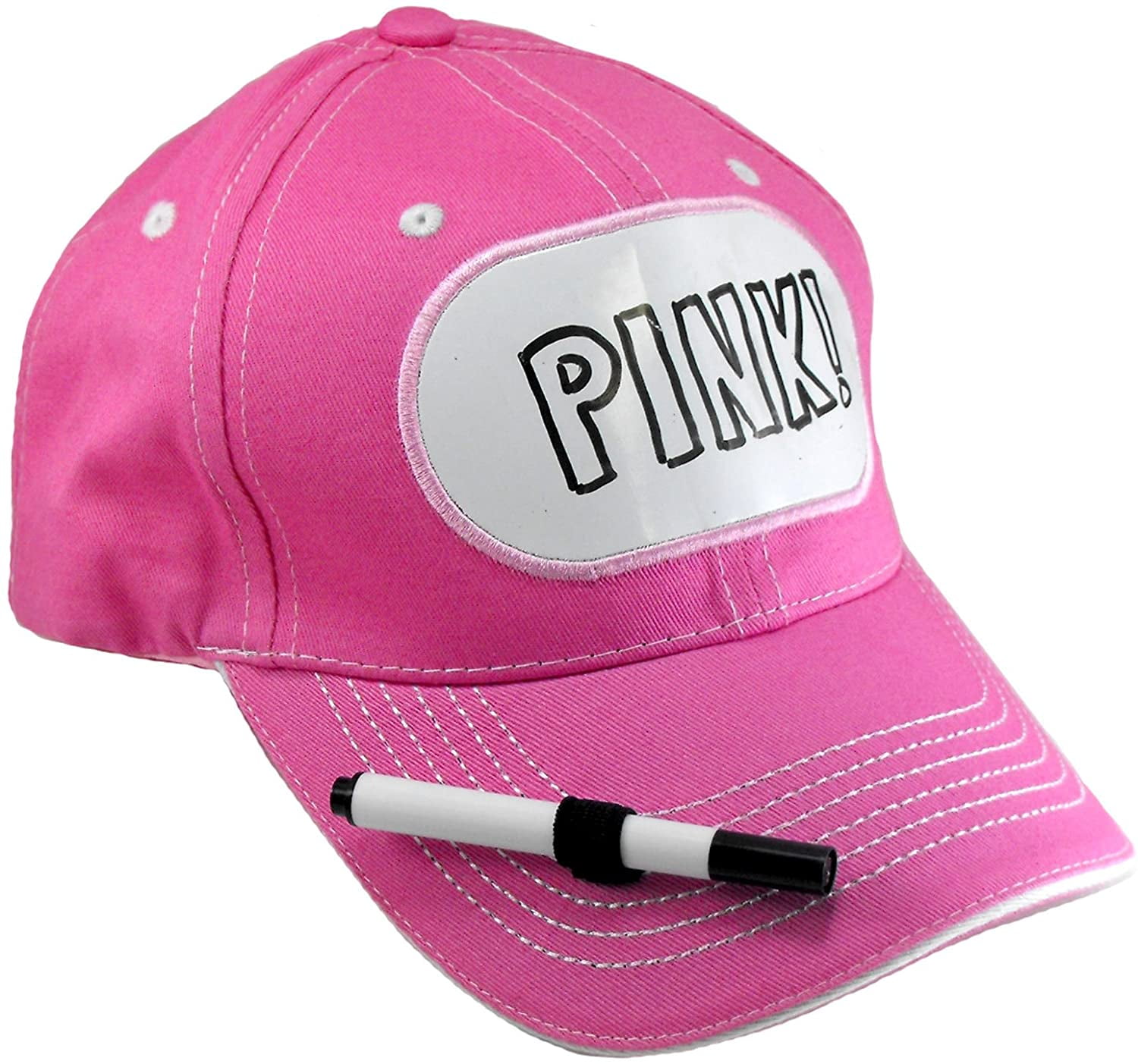 Billy-Bob Dry Erase Billboard Adjustable Unisex Baseball Hat/Cap - Pink ...