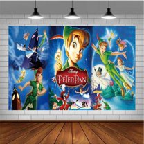 Peter Pan Backdrop Banner Party Supplies Poster Movie Theme Background ...