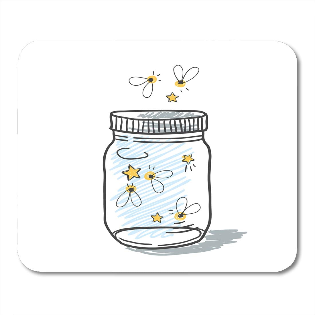 Fireflies In Jar Drawing