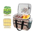 Cartoon Santa Claus Faces Candy Canes Portable Cooler Lunch Box ...