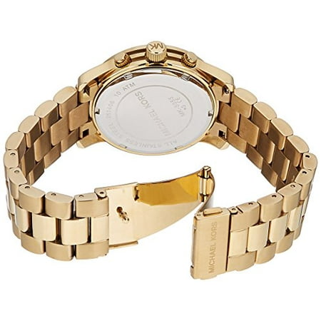 Michael Kors Midsized Chronograph Gold Tone Womens Watch MK5055 ...