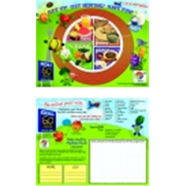 Learning Zonexpress 8.5 x 11 in. Active Kids Myplate 2 Sided Handouts ...