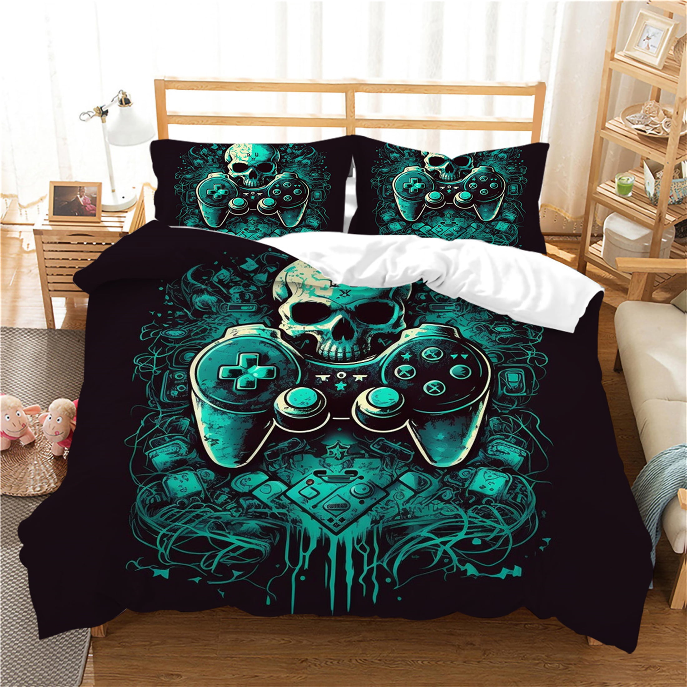 Duvet Covers Game Handle Pattern Bed Set Newly Home Bedclothes Teens ...