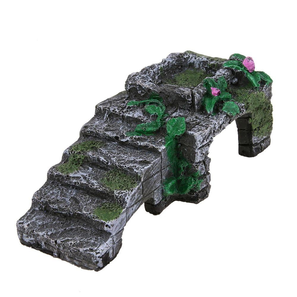 Ladder Landing Aquarium Decorations Water Rock Terrarium Decor ...