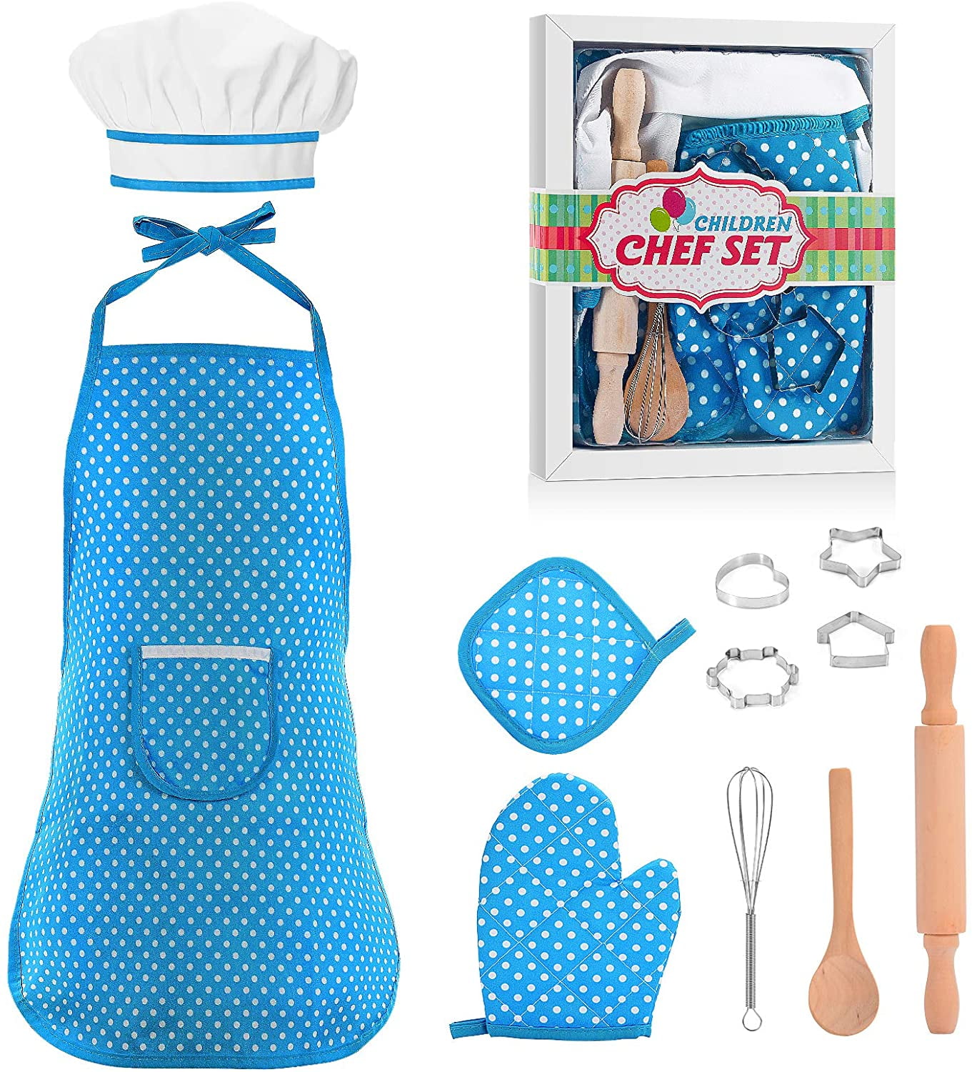 Boys Gifts Age 3-6 , Cooking and Baking Set Chef Set for Little Boys ...