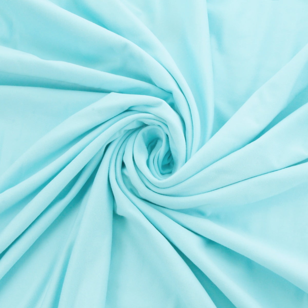 Solid DBP Fabric - Double Brushed Polyester 4 Way Stretch - Aqua - 1 ...
