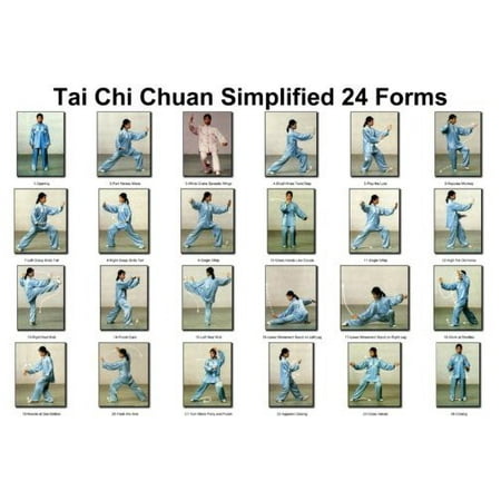 Tai Chi Chuan 24 Forms Poster 24x36 - Walmart.com