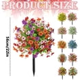 Artificial Flowers Topiary Balls with Ground Spikes,Colorful UV ...