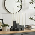 Danya B. Contemporary Black Metal 2-Piece Stacking Candelabra Taper Candle Holder Set - Walmart.com