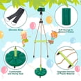 AGPTEK Disc Swing with Monkey Bars, Tree Swing Set Accessories Rope ...