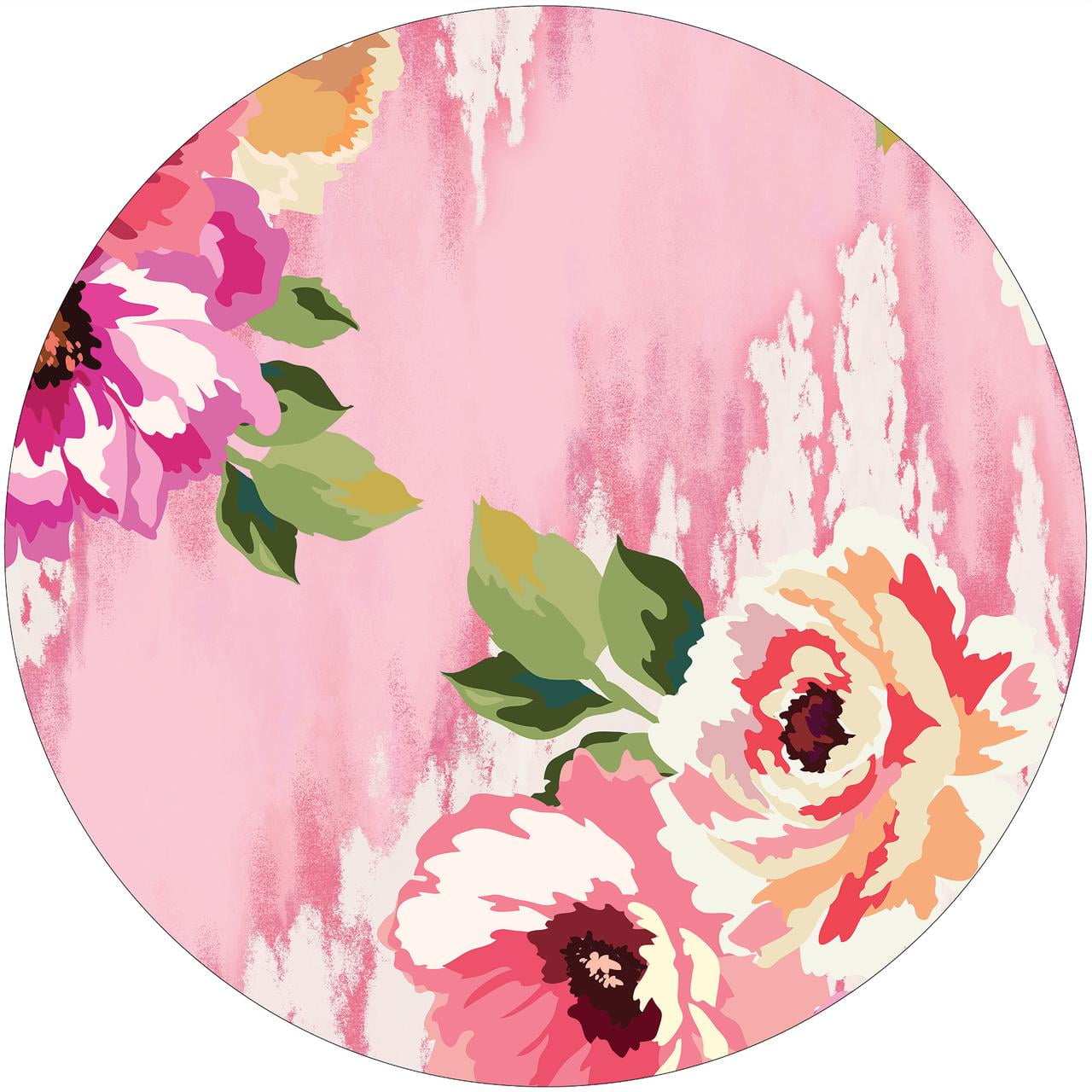 BRIGHT FLORAL PINK Outdoor Rug By Kavka Designs - Walmart.com
