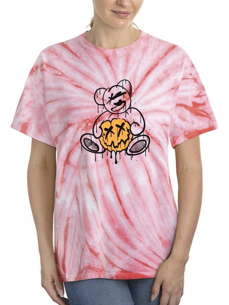 Teddy Bear Hand Drawn Smile Tie Dye Cyclone Women -Image by ...