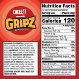 (4 pack) Gripz Cheez-It Original Mini Cheese Crackers, Kids Snacks, 12 ...