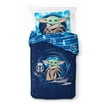 Star Wars Grogu Blue 5 Piece Twin bed Set w/ Sham, 100% Microfiber ...