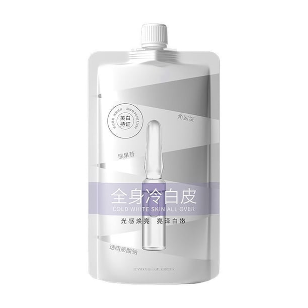 Crema blanqueadora corporal hidratante y aclarante Cold White All Over ...