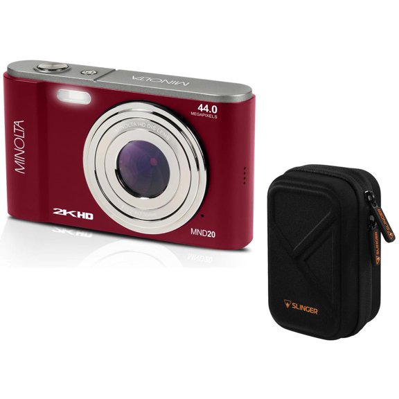 Open Box Minolta MND20 44 MP / 2.7K Ultra HD Digital Camera (Silver ...
