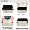 2 Pcs Foldable Felt Storage Bins Decorative Fabric Organizer Baskets ...