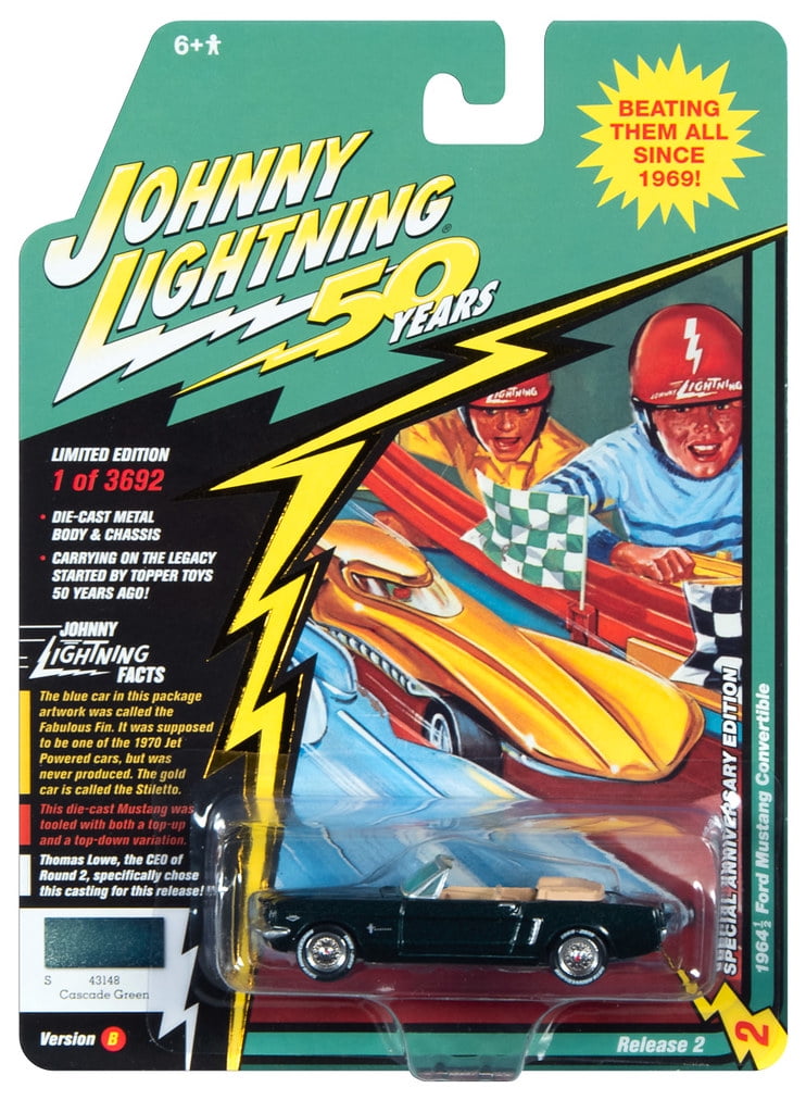 Johnny Lightning JLCG020 Classic Gold VER B 1964 1/2 Ford Mustang ...