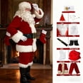 11-Piece Deluxe Santa Claus Costume Set - Festive Christmas Outfit ...