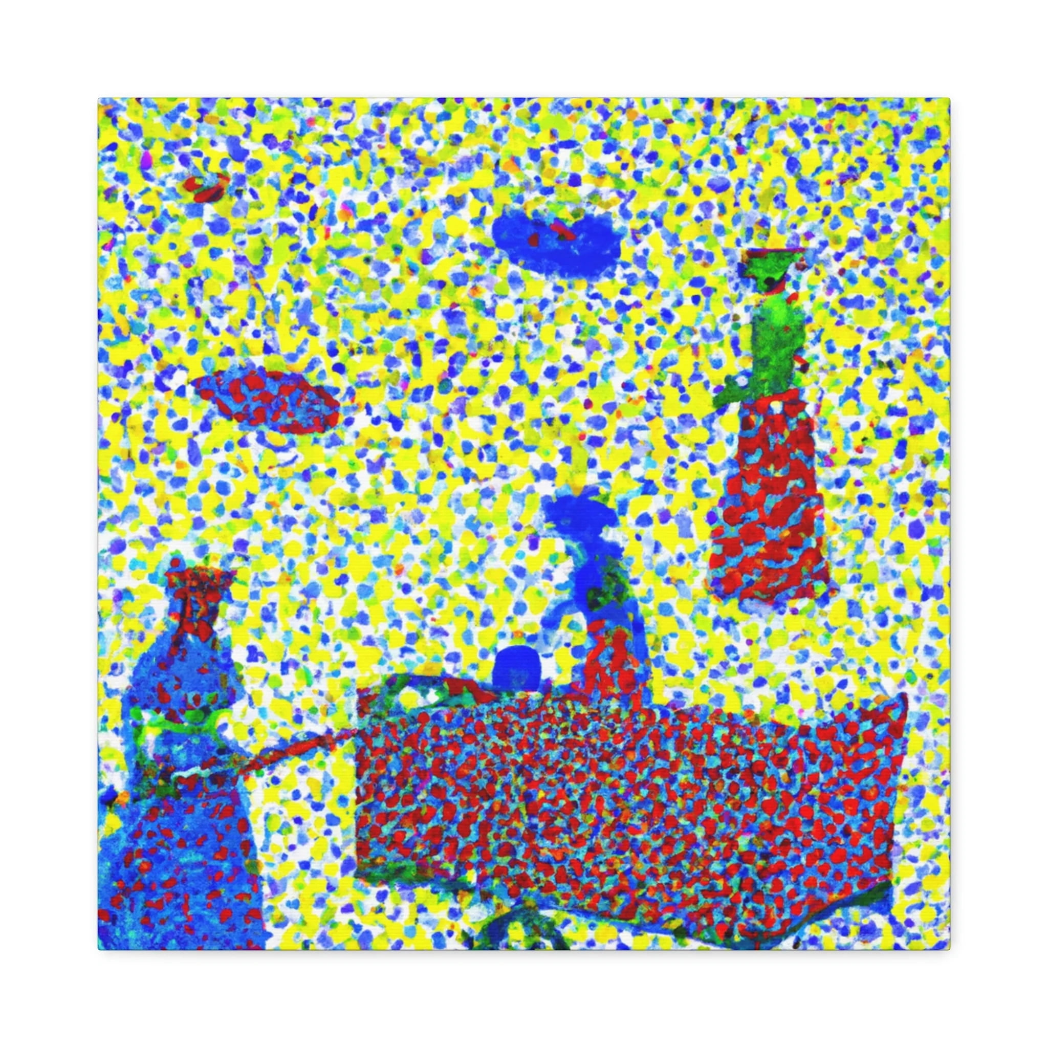Expressionist Pointillism. - Canvas - Walmart.com
