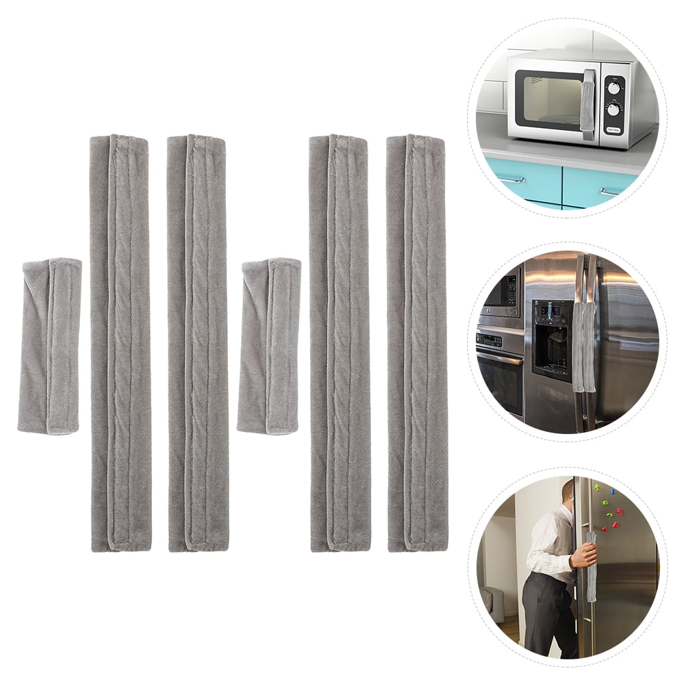 Click here for Upouart 6pcs Fridge Handle Covers Grey Velvet For... prices