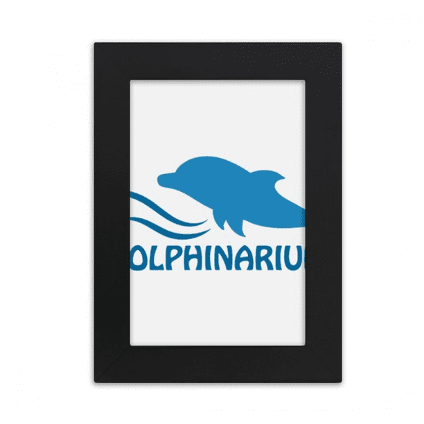 Blue Ocean Swimng Dolphin Pattern Desktop Photo Frame Picture Display ...