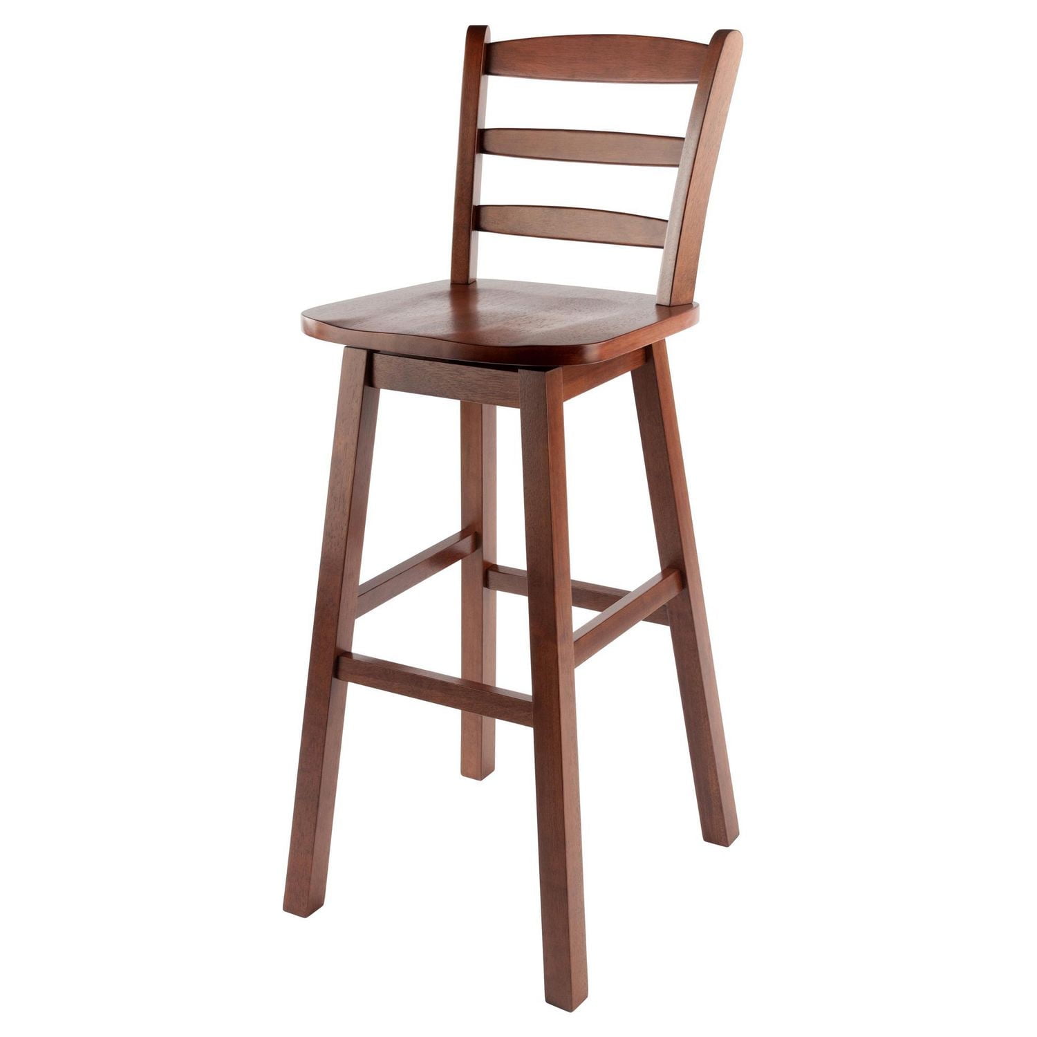 Click here for Winsome Scalera Ladder-Back Bar Stool Walnut prices