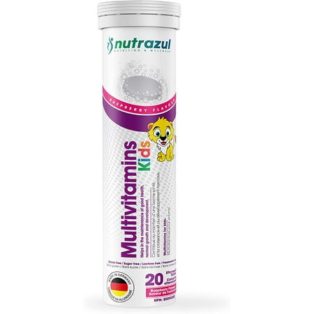 Nutrazul KIDS Multivitamin Effervescent Tablets Raspberry 20’s | 20 ...