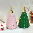 Christmas Tree Ceramic Soap Dispenser - Decorative Liquid Bottle for ...
