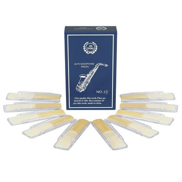 BetterSax Premium Alto Saxophone Reeds – 2.5 Strength (10-Pack ...