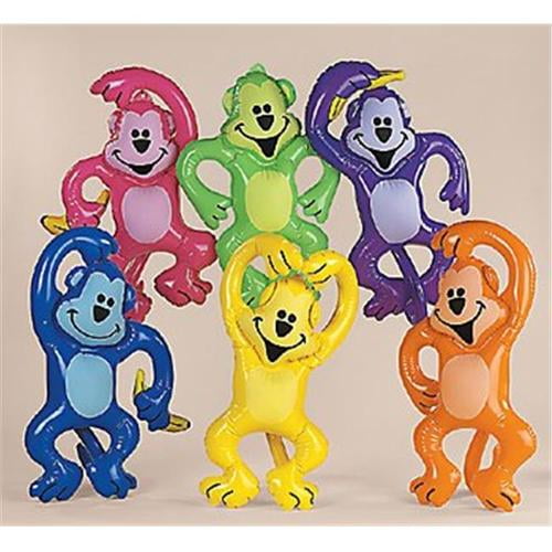 Fun Express 49-370 Inflatable Neon Monkeys - Walmart.com