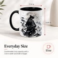 Black Samurai Coffee Mug, Moon Warrior Mug, Japanese Fantasy Birthday ...